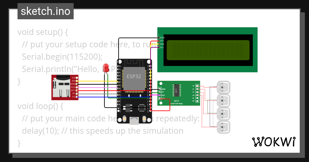 Timbangan Sapi Wokwi Esp32 Stm32 Arduino Simulator