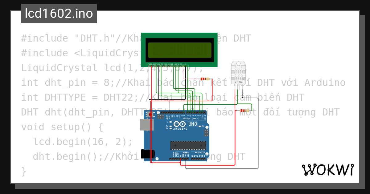 đo Nhiệt độđộ ẩm Wokwi Esp32 Stm32 Arduino Simulator 3854