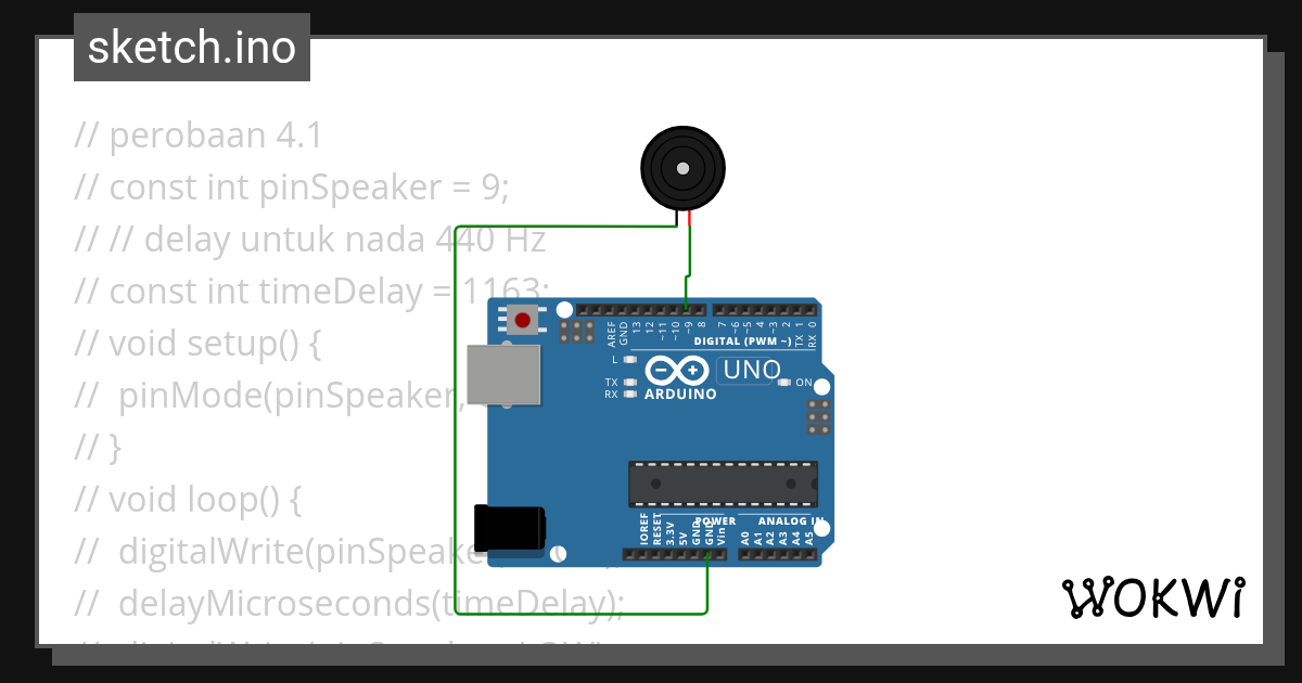 percobaan_speaker.ino - Wokwi ESP32, STM32, Arduino Simulator