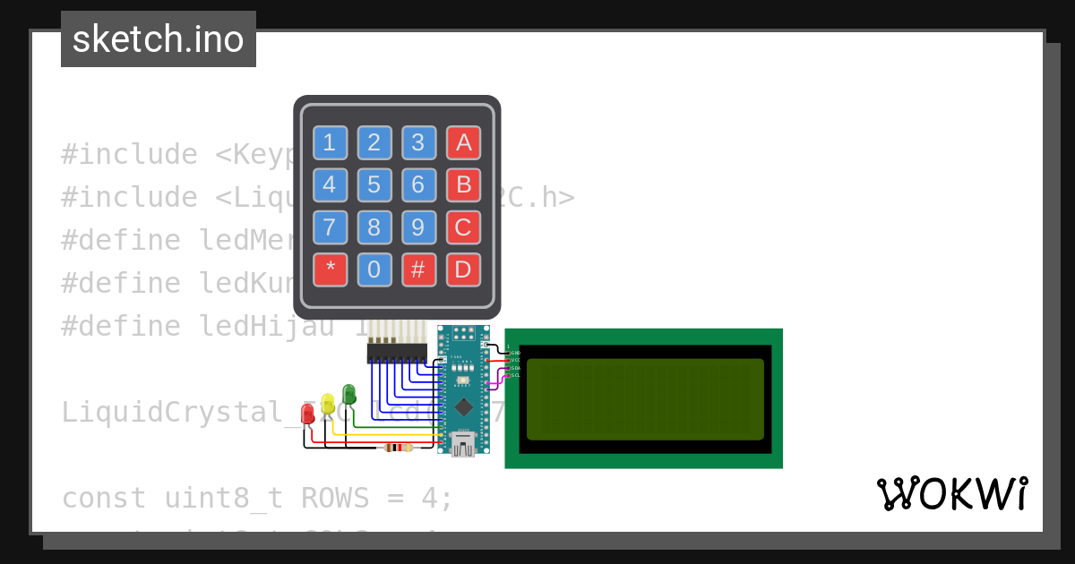 Mode Input Dengan Keypad Not Fix) Wokwi Esp32 Stm32 Arduino Simulator 9484