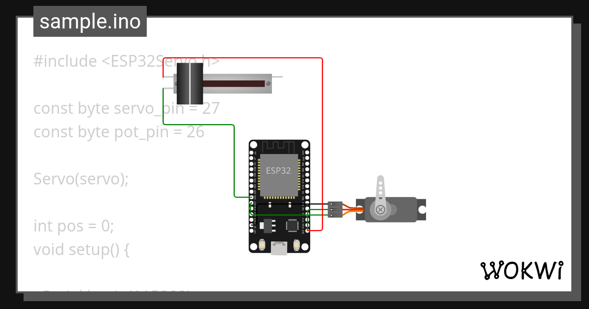 sample.ino - Wokwi ESP32, STM32, Arduino Simulator