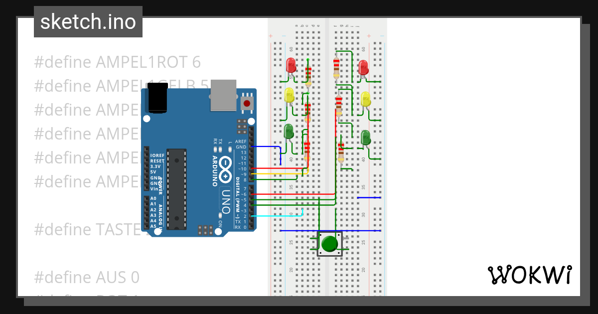 Ampel.ino - Wokwi ESP32, STM32, Arduino Simulator