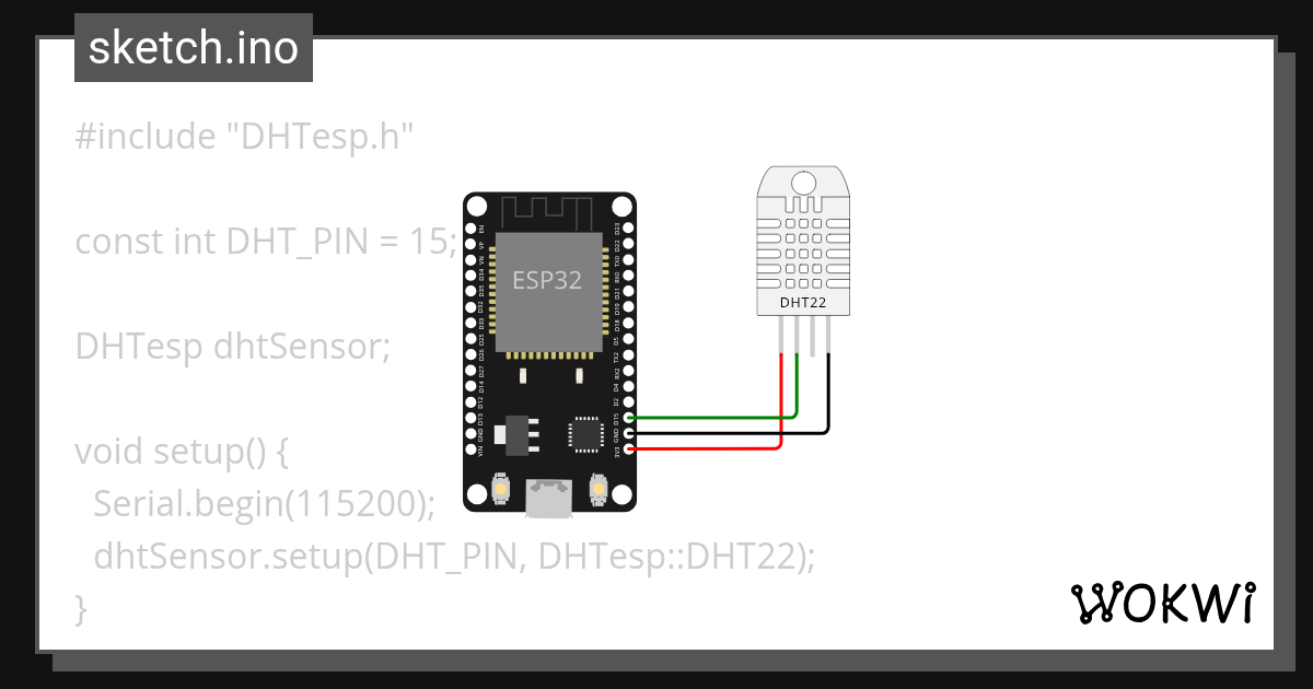 Temp And Humidity Wokwi Esp32 Stm32 Arduino Simulator 2561