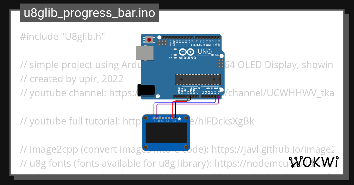 u8glib_progress_bar.ino copy - Wokwi ESP32, STM32, Arduino Simulator