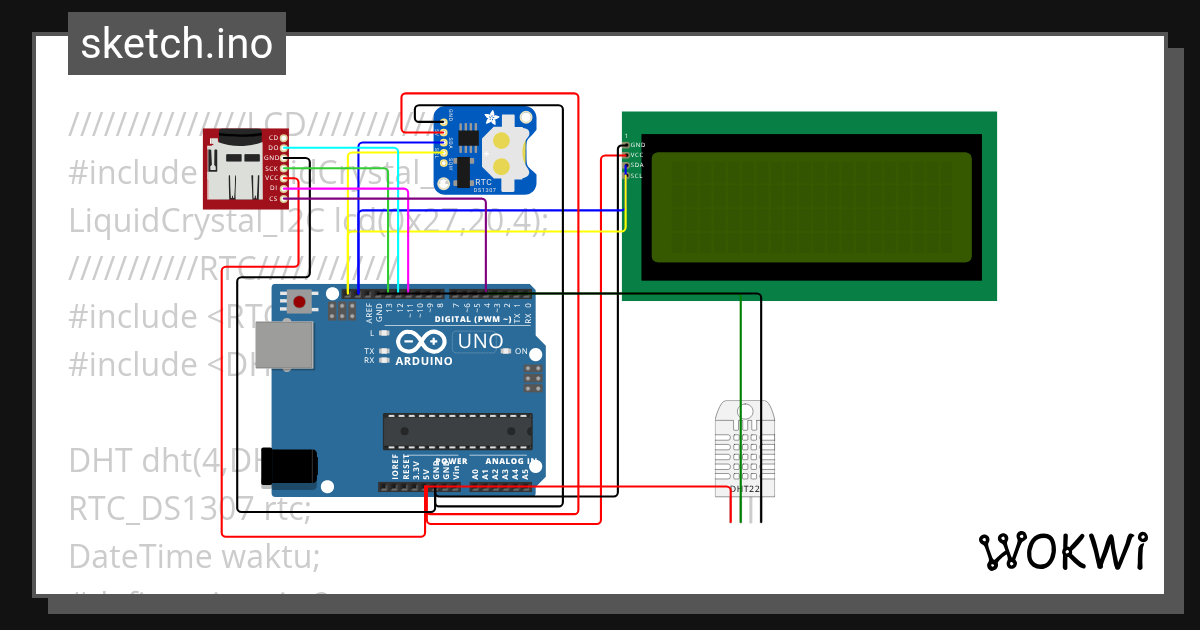Bahan Ujian - Wokwi ESP32, STM32, Arduino Simulator