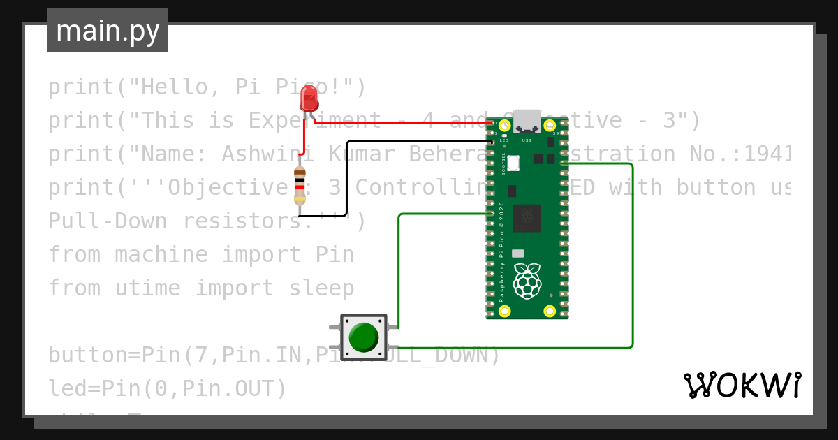 Extrenal Pull Down Wokwi Esp32 Stm32 Arduino Simulator