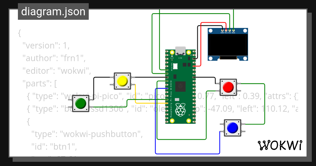 Pantallita con pico - Wokwi ESP32, STM32, Arduino Simulator