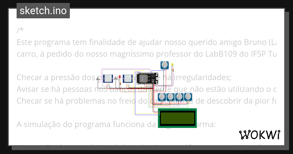 Carro Bomba Wokwi Arduino And Esp32 Simulator 9557