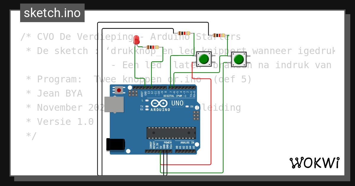 Twee Knoppenor Wokwi Esp32 Stm32 Arduino Simulator 7817