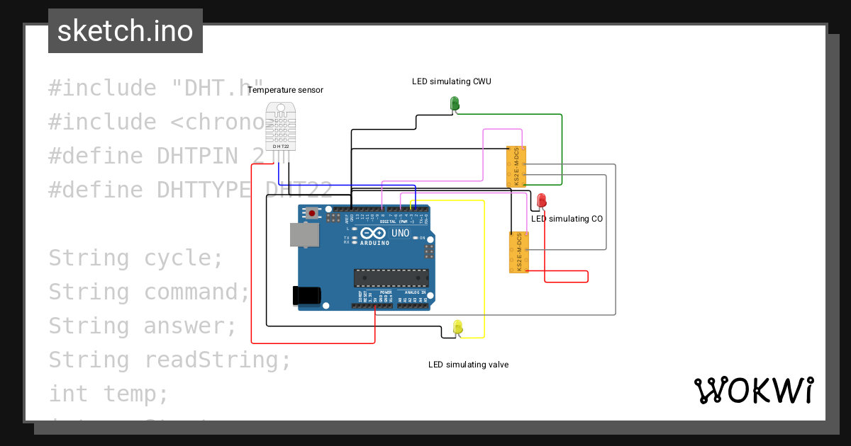 Pompa Ciepła 20 Wokwi Esp32 Stm32 Arduino Simulator