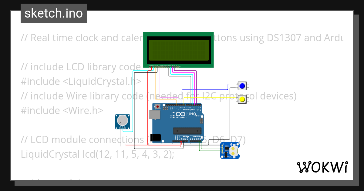 m.koharudinsyam XI SIJA 1(Real time clock and calendar with set buttons using DS1307 and Arduino ...
