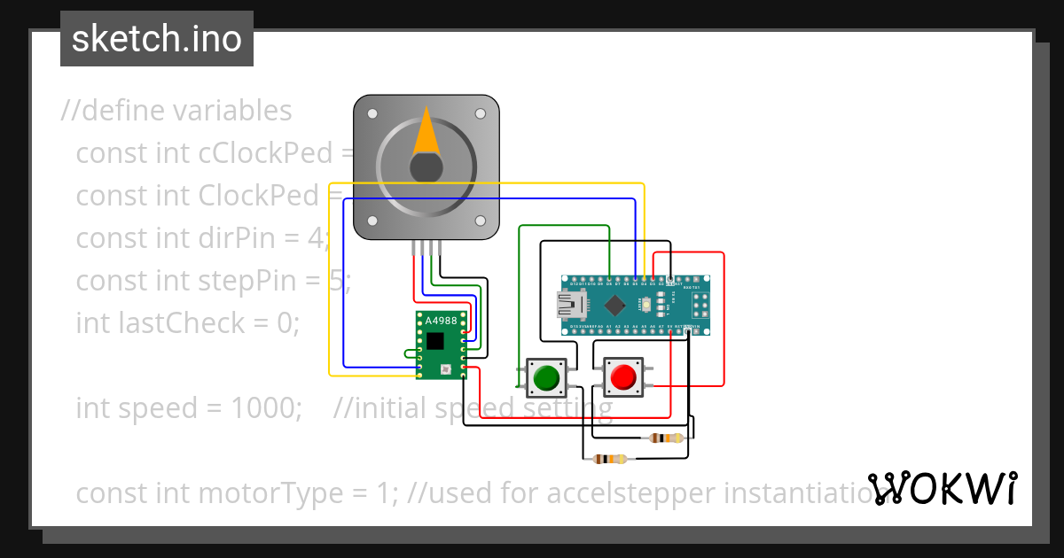 2-pedal rotation - Wokwi ESP32, STM32, Arduino Simulator