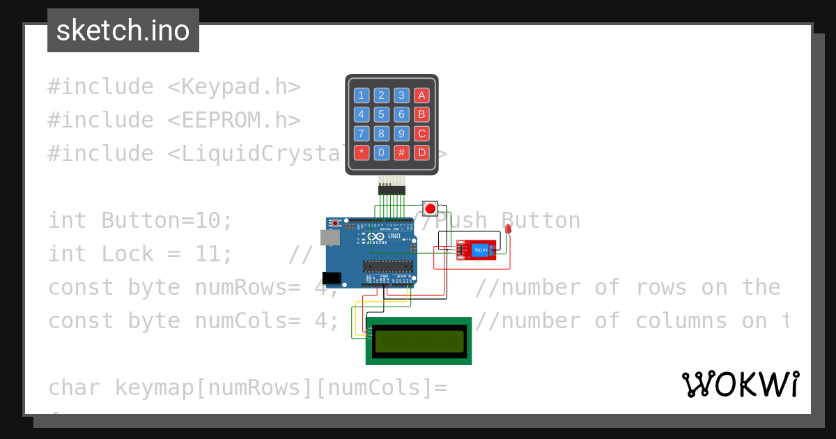 Keypad Tugas Wokwi Esp32 Stm32 Arduino Simulator 6868