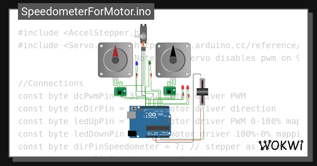 Speedometer Wokwi Esp32 Stm32 Arduino Simulator