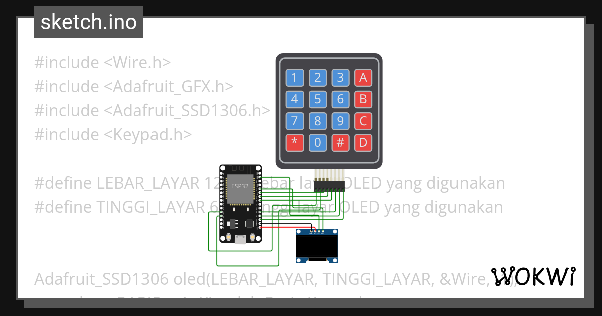 lcd keypad passwprd - Wokwi ESP32, STM32, Arduino Simulator