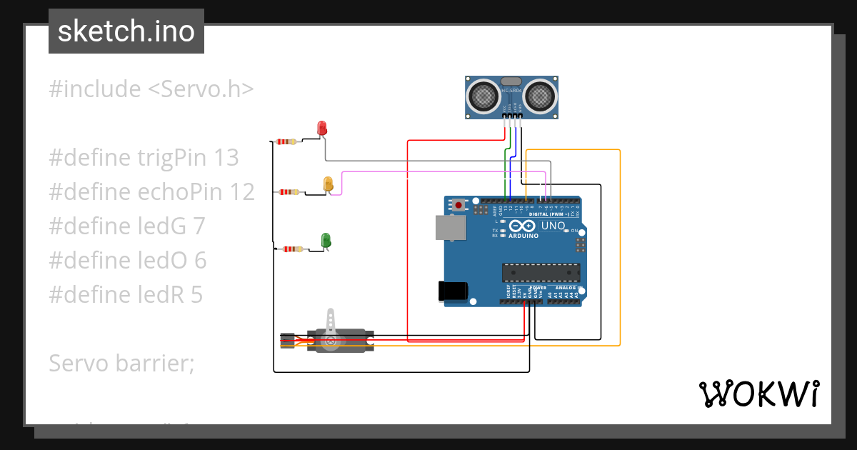 train railway light system - Wokwi Arduino and ESP32 Simulator