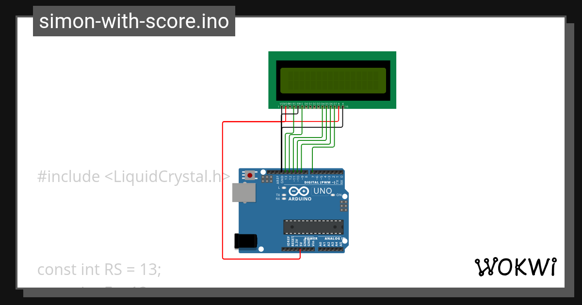 Simon With O Wokwi Esp32 Stm32 Arduino Simulator