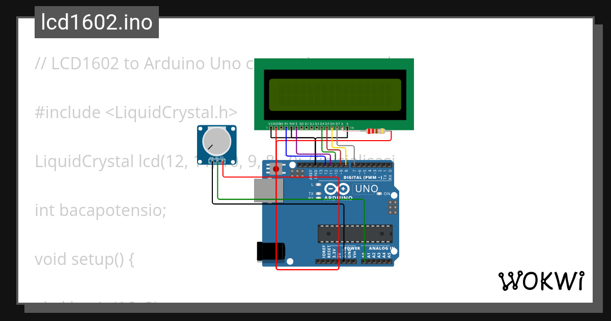 lcd1602.ino copy - Wokwi ESP32, STM32, Arduino Simulator