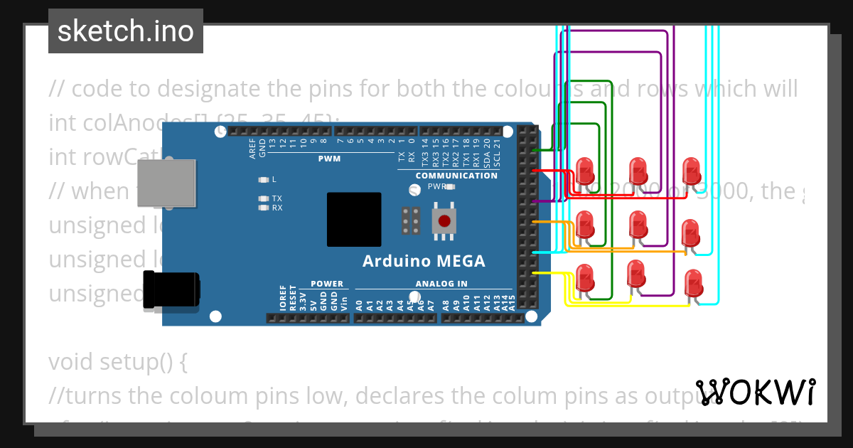 3x3 Presentable Code Wokwi Esp32 Stm32 Arduino Simulator