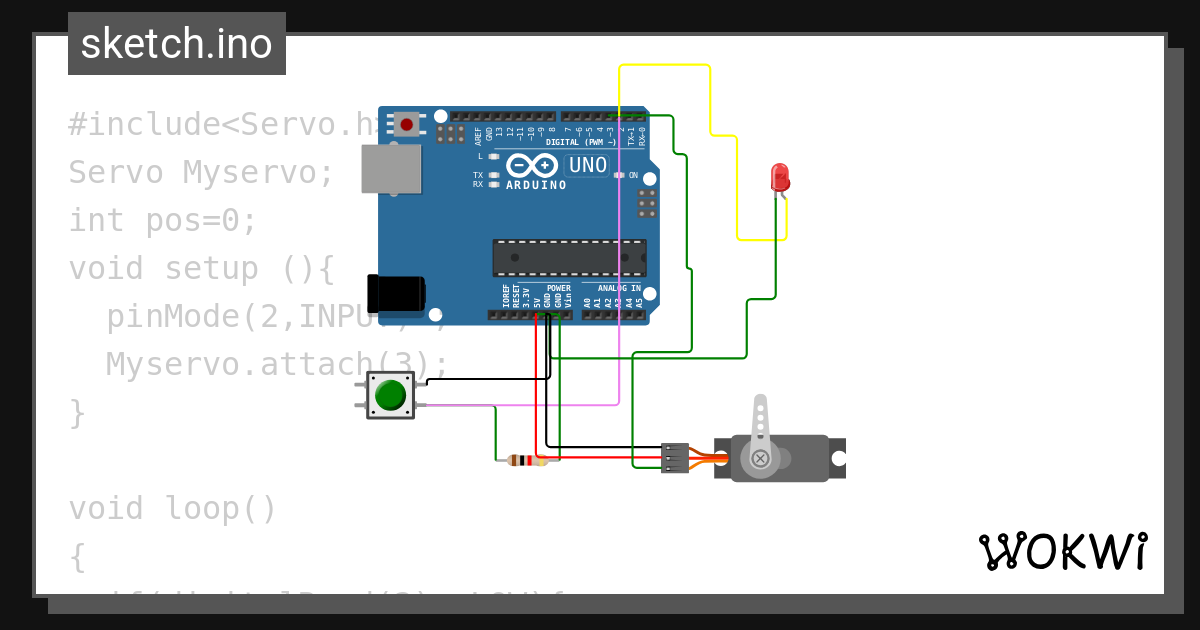 Villa Nasywa Servo Button Wokwi Esp32 Stm32 Arduino Simulator