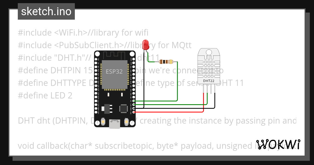 My IBM Project - Wokwi ESP32, STM32, Arduino Simulator