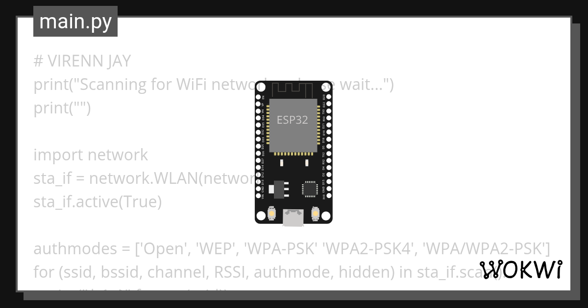 ESP32_WIFI_Micropython - Wokwi ESP32, STM32, Arduino Simulator