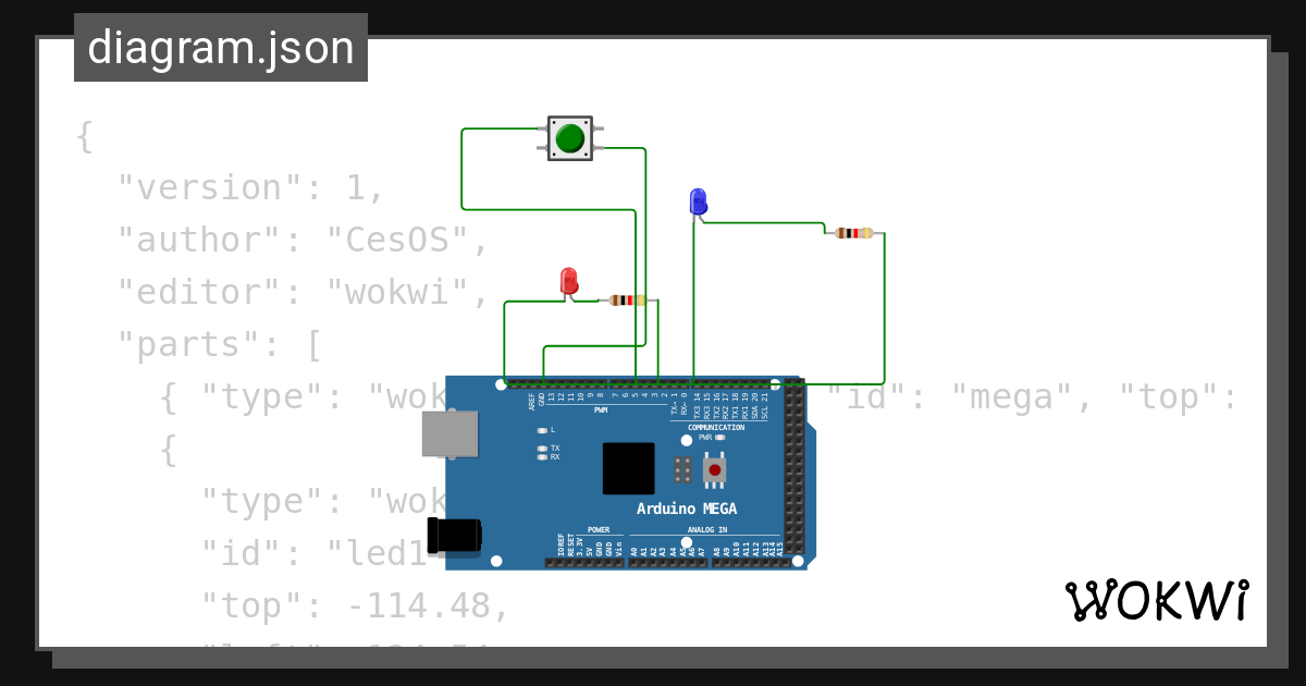 Pulsante Wokwi Esp32 Stm32 Arduino Simulator 