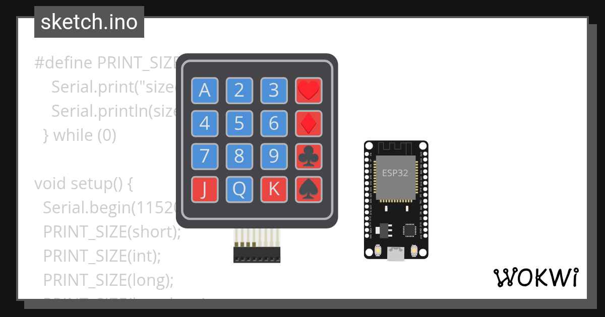 playing_cards_keypad - Wokwi ESP32, STM32, Arduino Simulator playing_cards_keypad - Wokwi ESP32, STM32, Arduino Simulator
