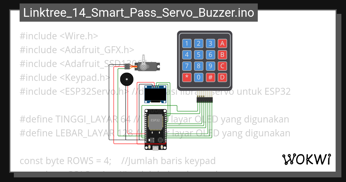 Linktree_14_Smart_Pass_Servo_Buzzer - Wokwi ESP32, STM32, Arduino Simulator