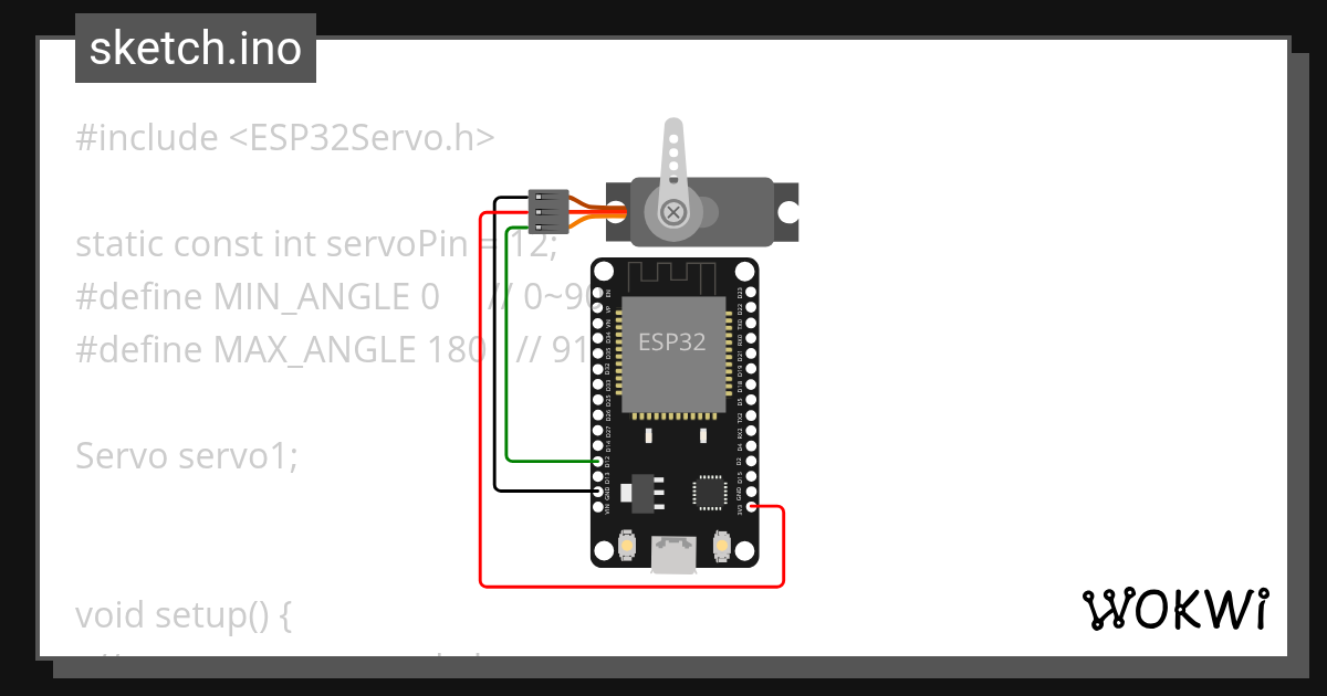 ESP32Servo.ino - Wokwi Arduino and ESP32 Simulator