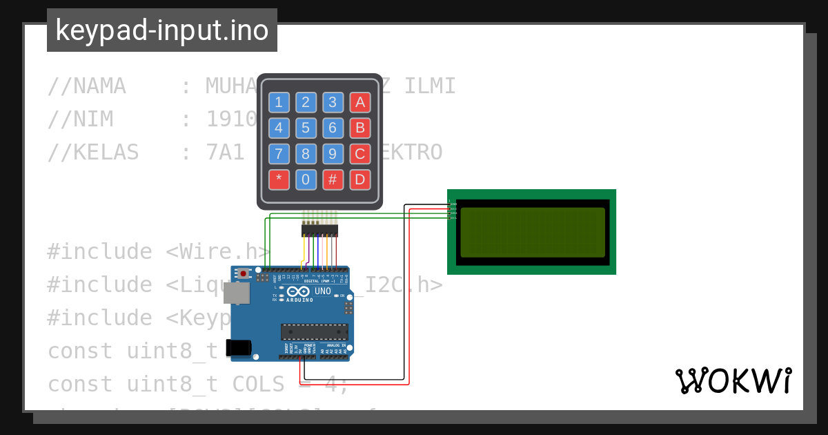 191020100079muhammad Fariz Ilmikeypad And Lcdinteperal7a1 Copy Wokwi Esp32 Stm32 Arduino 7944