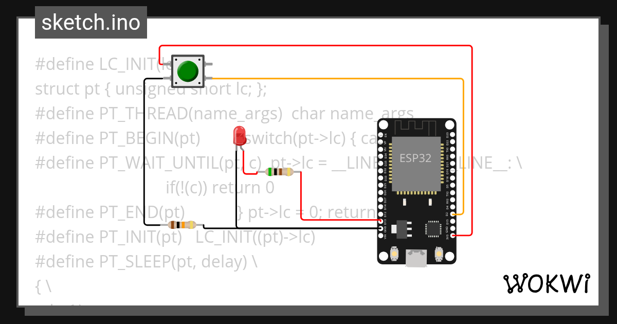 protothread3.ino - Wokwi ESP32, STM32, Arduino Simulator