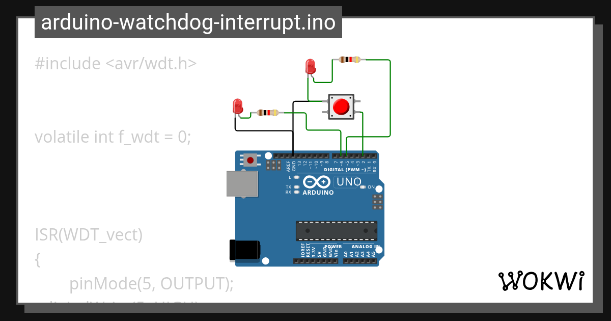arduino-watchdog-interrupt.ino - Wokwi ESP32, STM32, Arduino Simulator