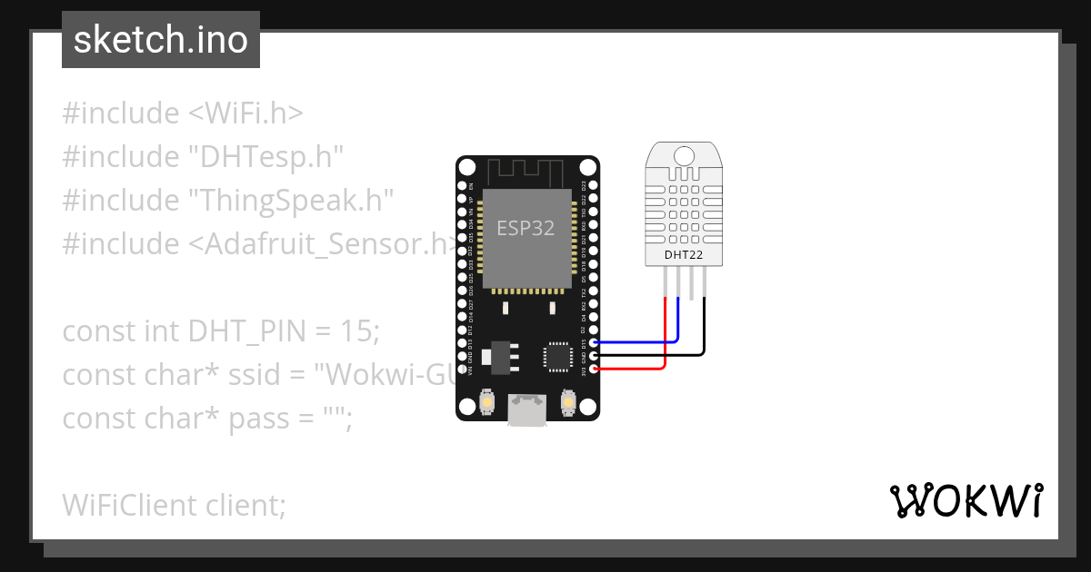 Thingspeak Mechelle_TK 5D - Wokwi ESP32, STM32, Arduino Simulator
