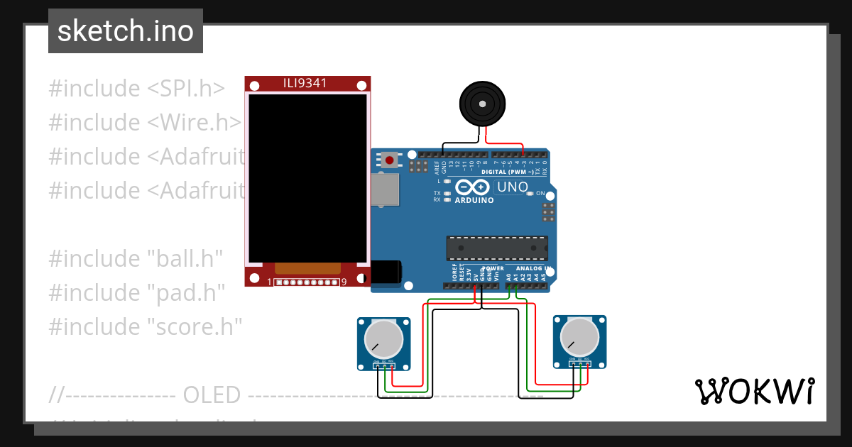 Pong.ino copy - Wokwi ESP32, STM32, Arduino Simulator Pong.ino copy - Wokwi ESP32, STM32, Arduino Simulator