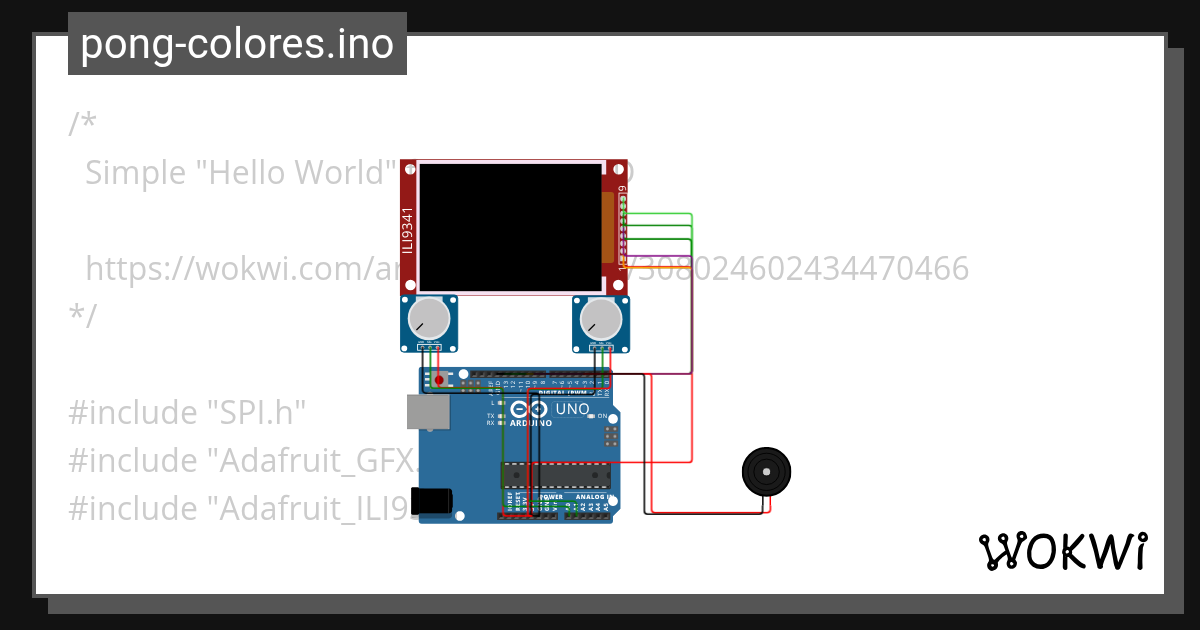 pong-colores.ino - Wokwi ESP32, STM32, Arduino Simulator
