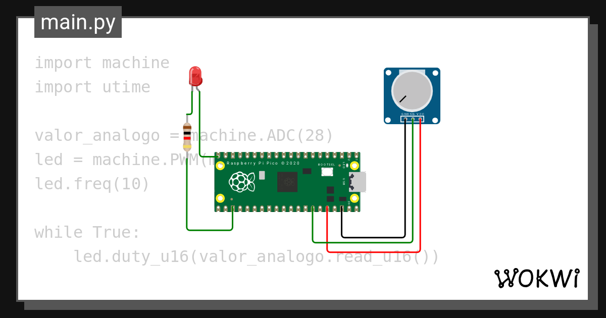 Ejercicio 8 Graduar Brillo Con Potenciometro Sem 13 Wokwi Esp32 Stm32 Arduino Simulator 6906