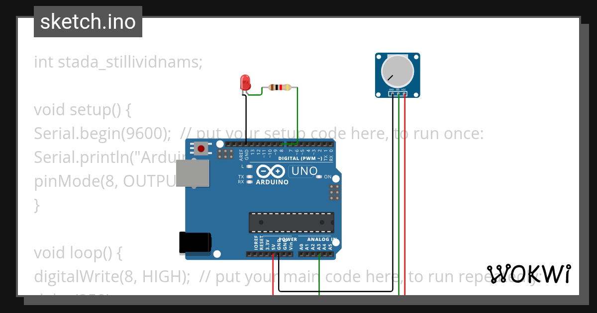 verkefni 1 - Wokwi ESP32, STM32, Arduino Simulator
