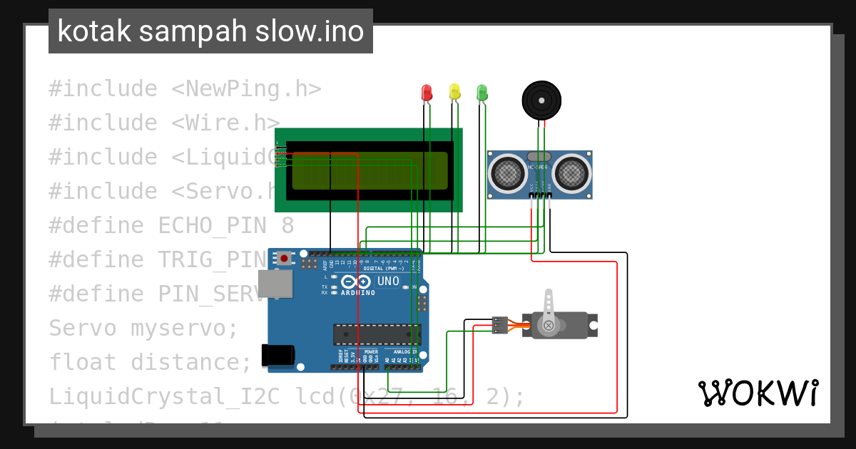 Kotak Sampah O Wokwi Esp32 Stm32 Arduino Simulator 8734