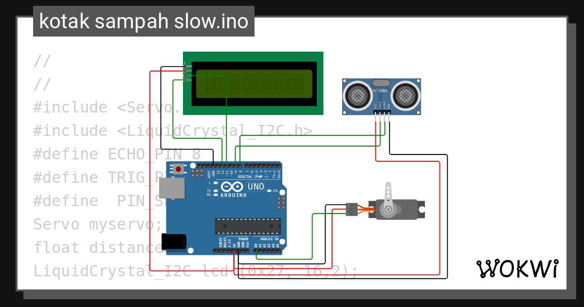 Kotak Sampah Wokwi Esp32 Stm32 Arduino Simulator 0135