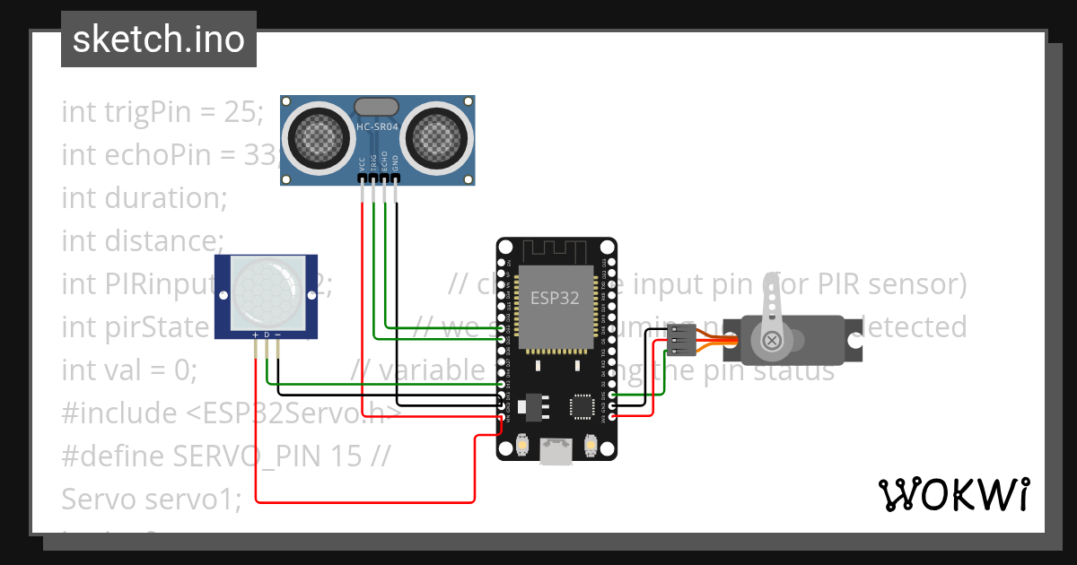 Rat trap Prototype - Wokwi ESP32, STM32, Arduino Simulator
