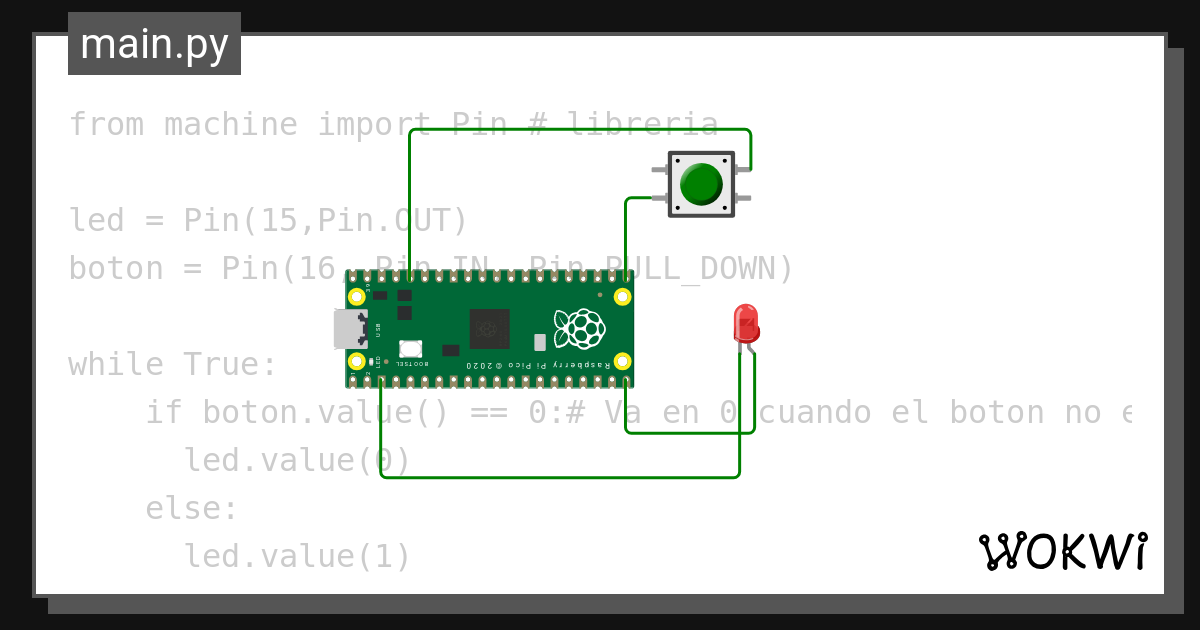 Pulsador Wokwi Esp32 Stm32 Arduino Simulator 2659