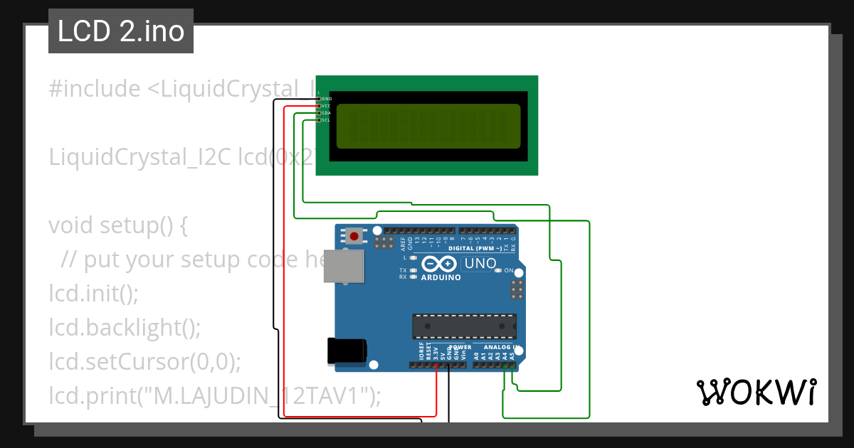 LCD 2.ino - Wokwi ESP32, STM32, Arduino Simulator