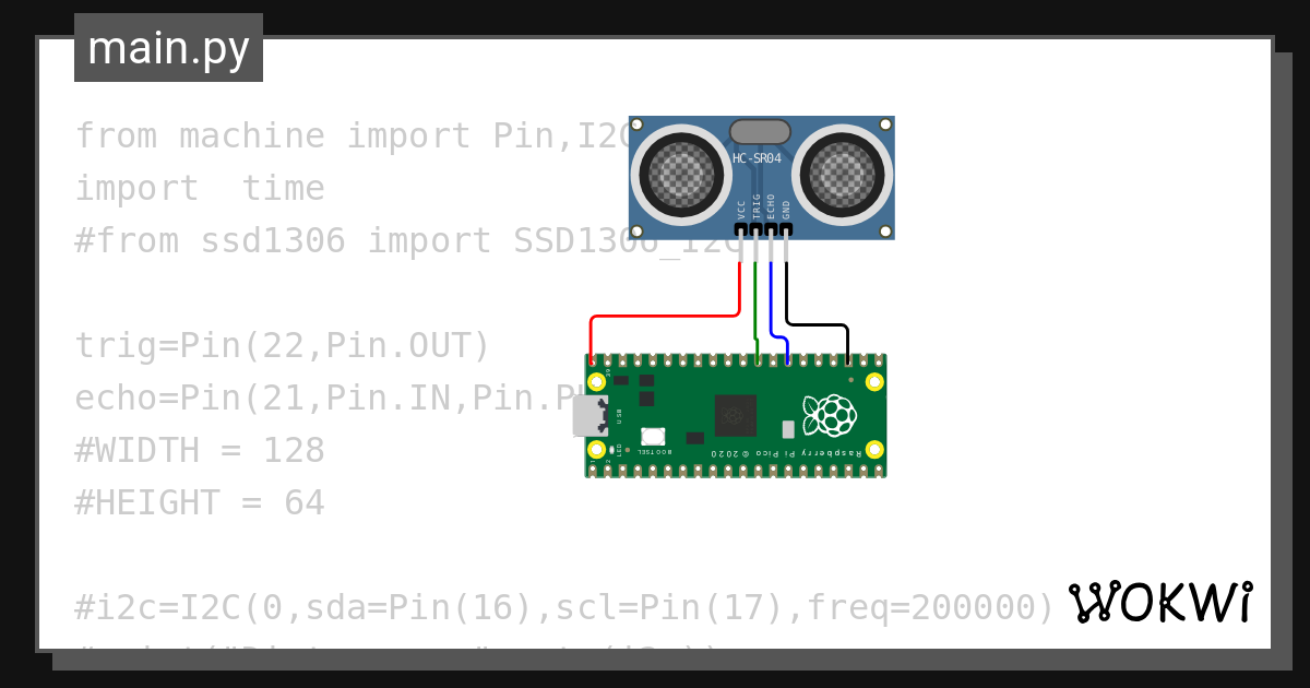 Ultrasonic Sensor For Distance Measurement Wokwi Esp32 Stm32 Arduino Simulator