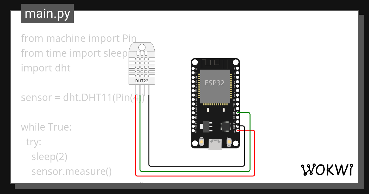 TEMPERATURE - Wokwi ESP32, STM32, Arduino Simulator