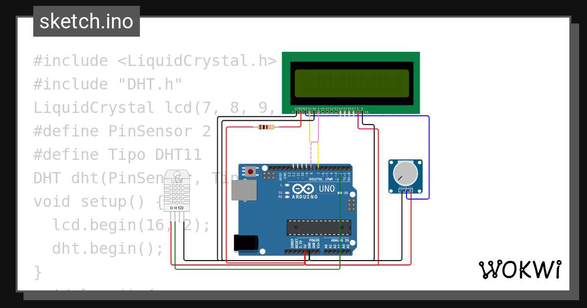 Temperatura Y Humedad Wokwi Esp32 Stm32 Arduino Simulator 5789
