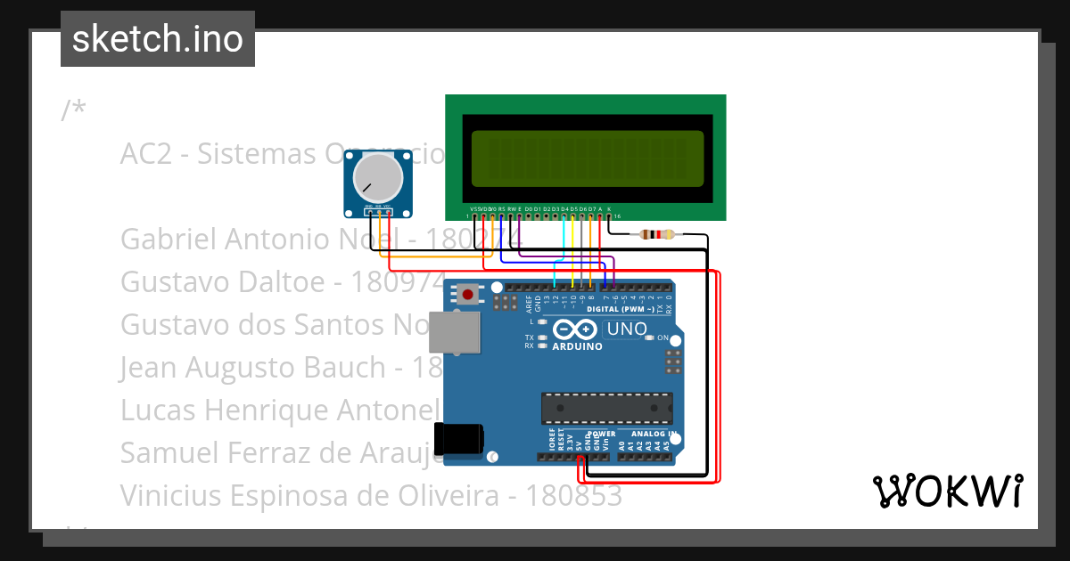 sketch.ino - Wokwi ESP32, STM32, Arduino Simulator