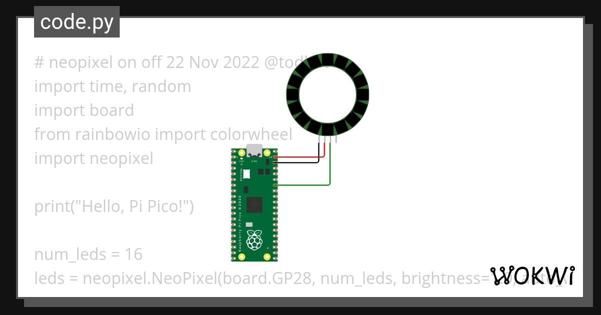 neopixel_count_up - Wokwi ESP32, STM32, Arduino Simulator