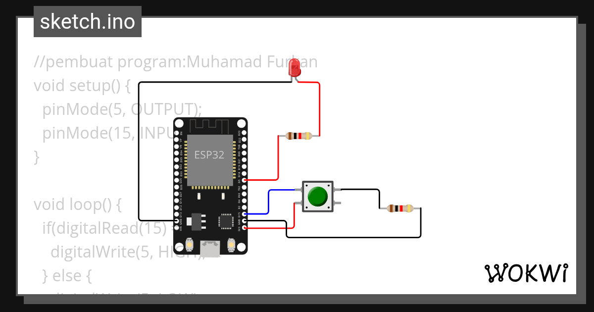 sketch.ino - Wokwi ESP32, STM32, Arduino Simulator