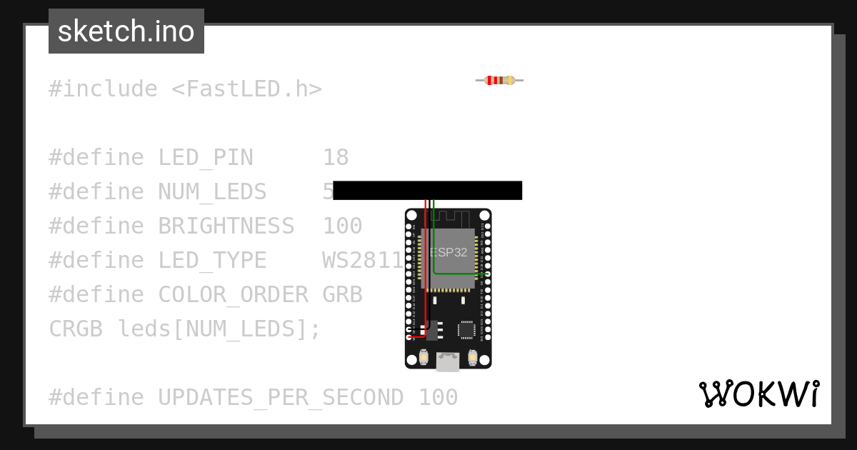 Fastled1011o Wokwi Esp32 Stm32 Arduino Simulator